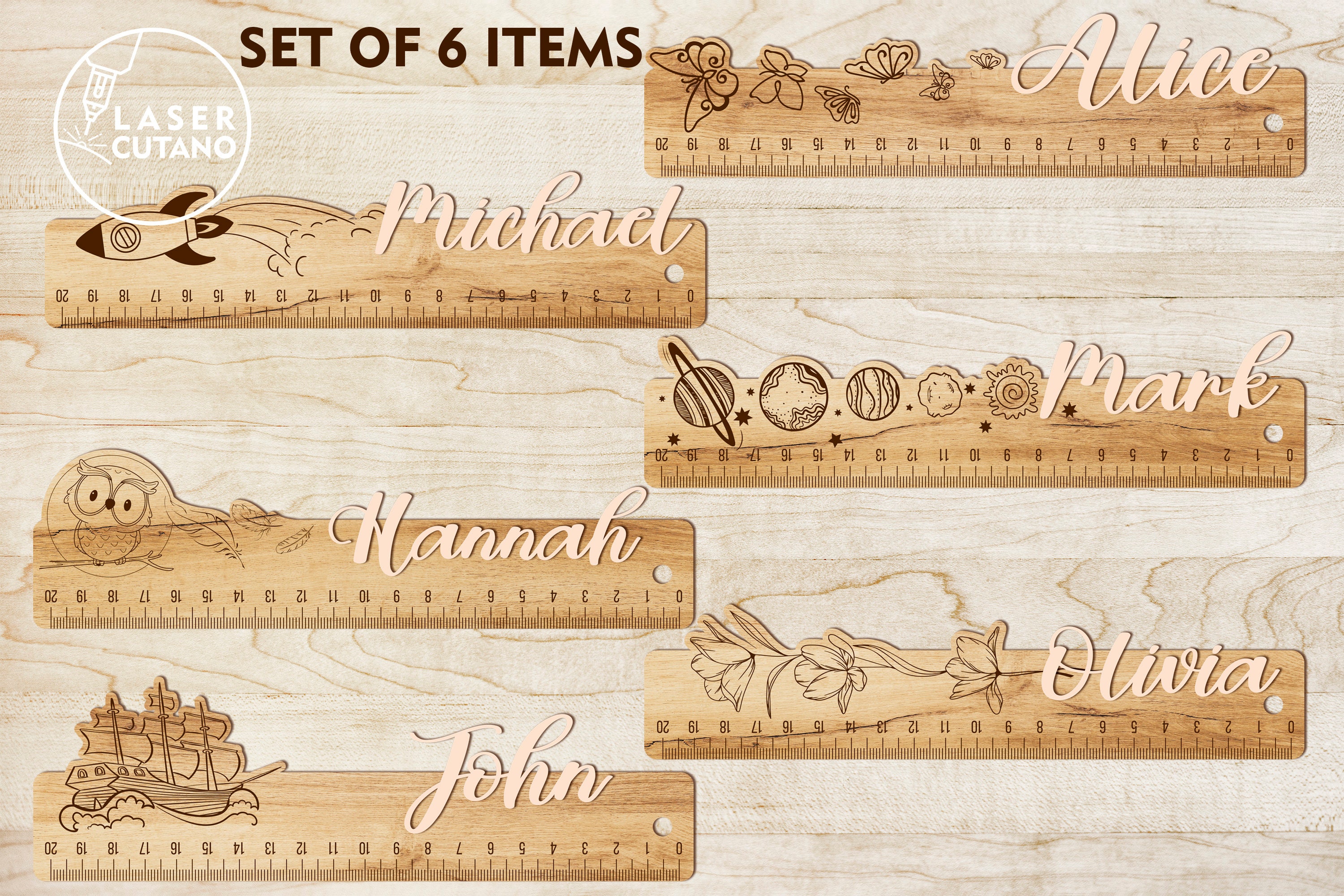 Laser Cut Wooden RULER Cm Svg File School Laser Cut File and - Etsy