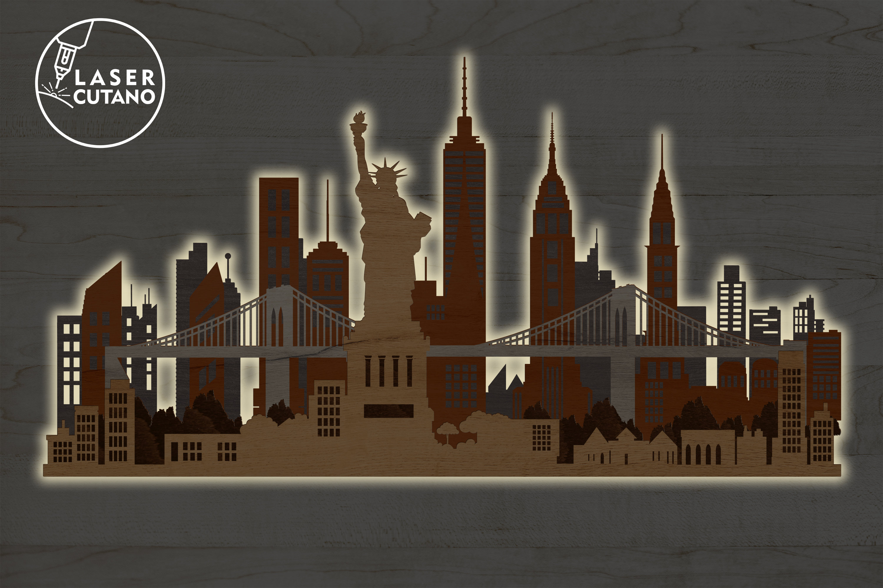 SKYLINE CUSTOM Laser Cut File Laser Cutting Svg, Custom Laser Cut ...