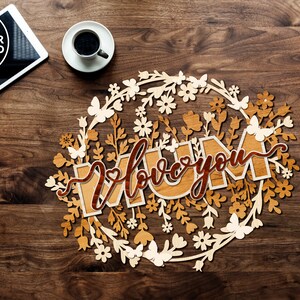 MUM Laser Cut File SVG MOM Glowforge Mother's Day Laser File and Files ...