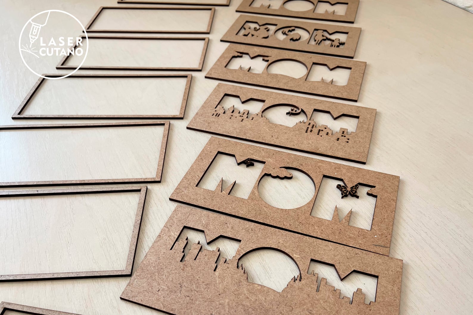 Svg MOM Laser File for Cutting Dxf Cnc Mother Laser Cutting & - Etsy