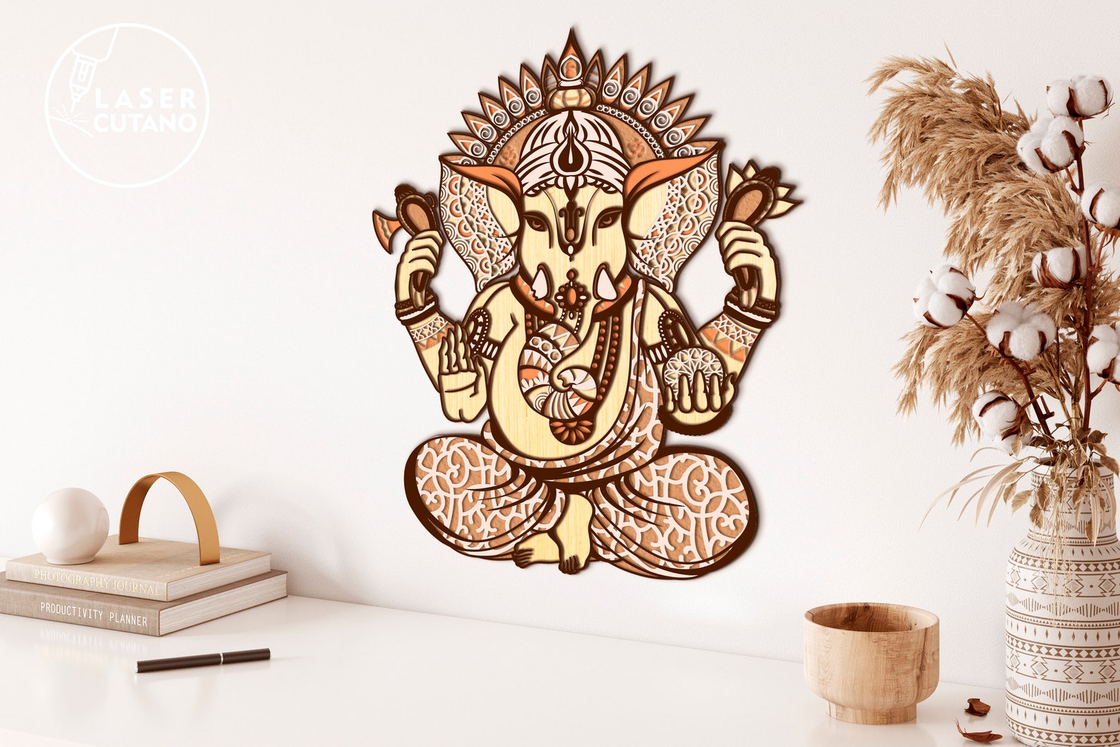 Laser Cut File Dxf Cdr Svg GANESHA Cnc Laser File and Hindu - Etsy