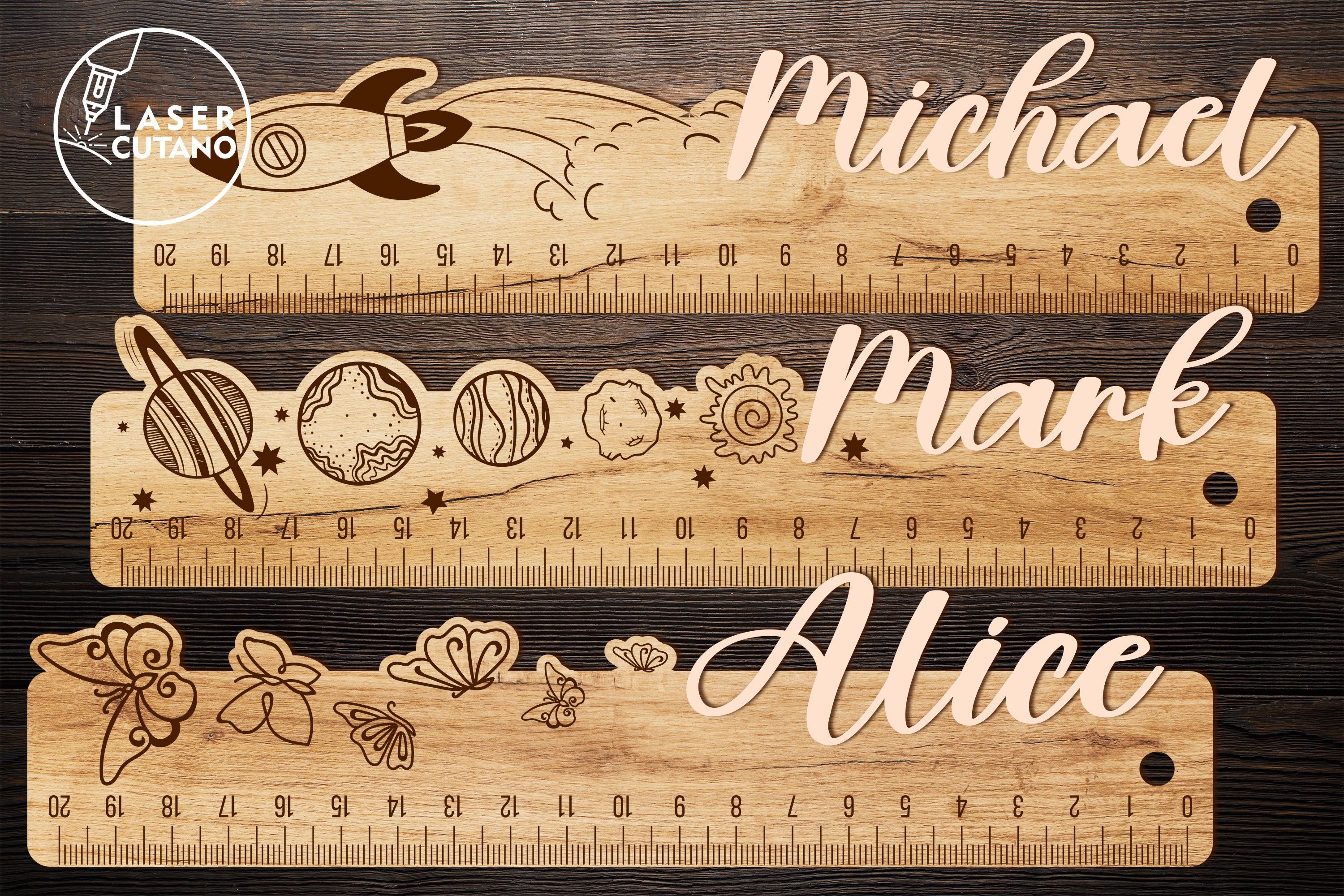 Laser Cut Wooden RULER Cm Svg File School Laser Cut File and - Etsy