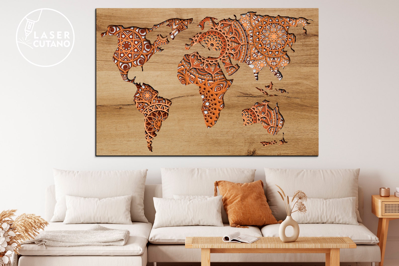 WORLD MAP Laser Files for Cutting Svg and Map Laser Engraving - Etsy