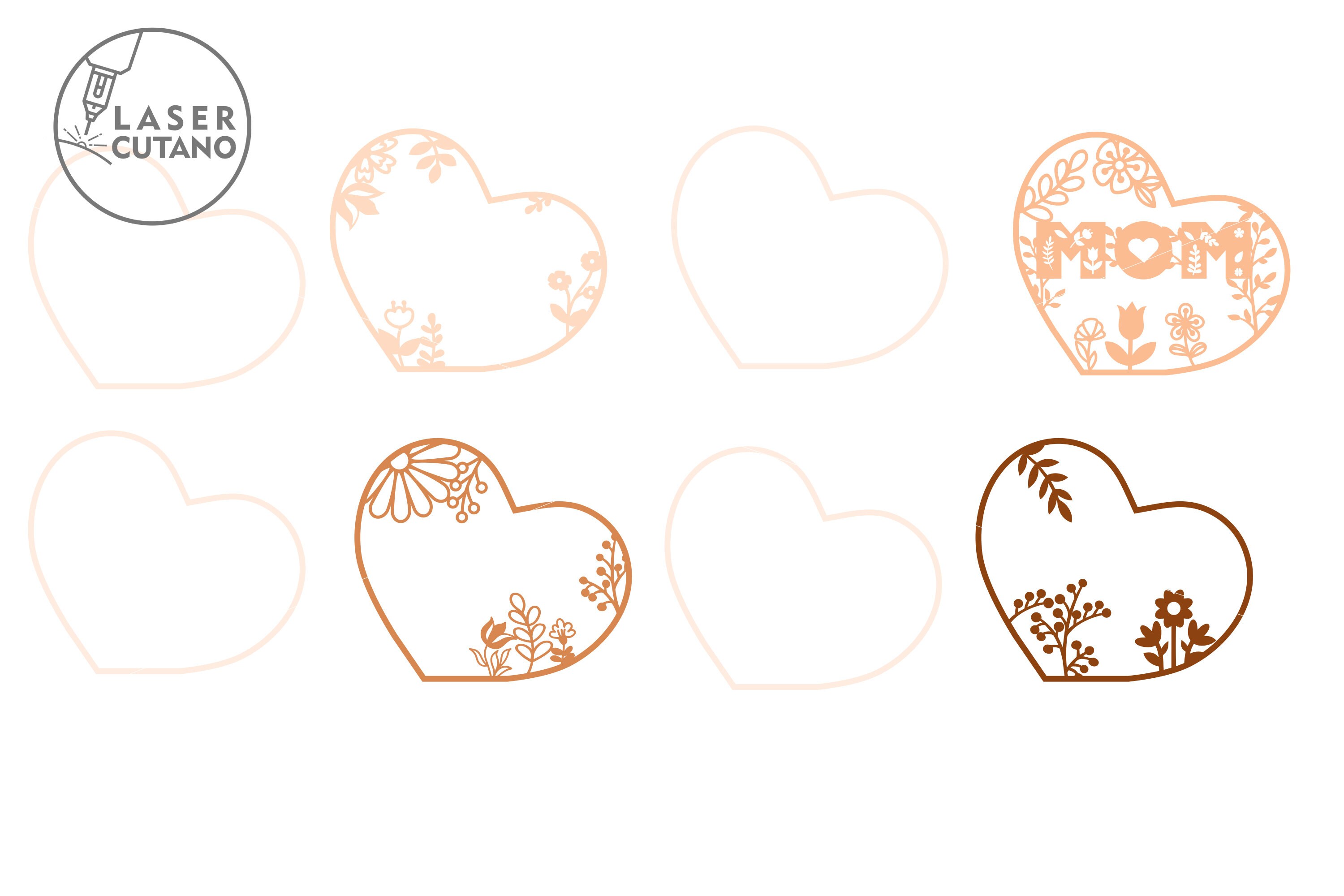 MOM Laser Cut Files Cricut SVG Engraved Mother's Day, Cnc Router Files ...