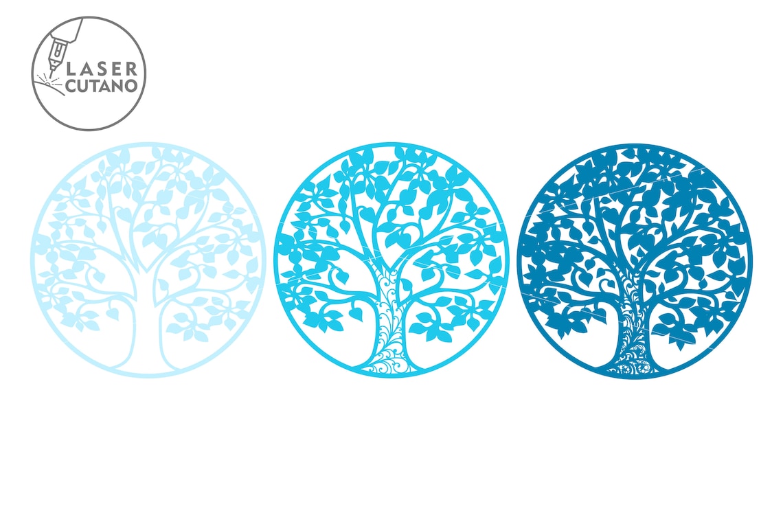 Laser Cut Files TREE laser cut vector dxf cdr svg cnc - Etsy France