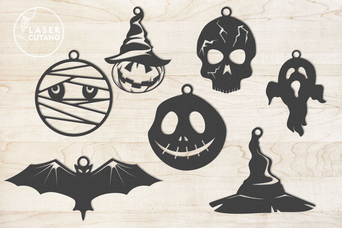 Svg HALLOWEEN Bundle Cut Files for Laser and Halloween Cut | Etsy