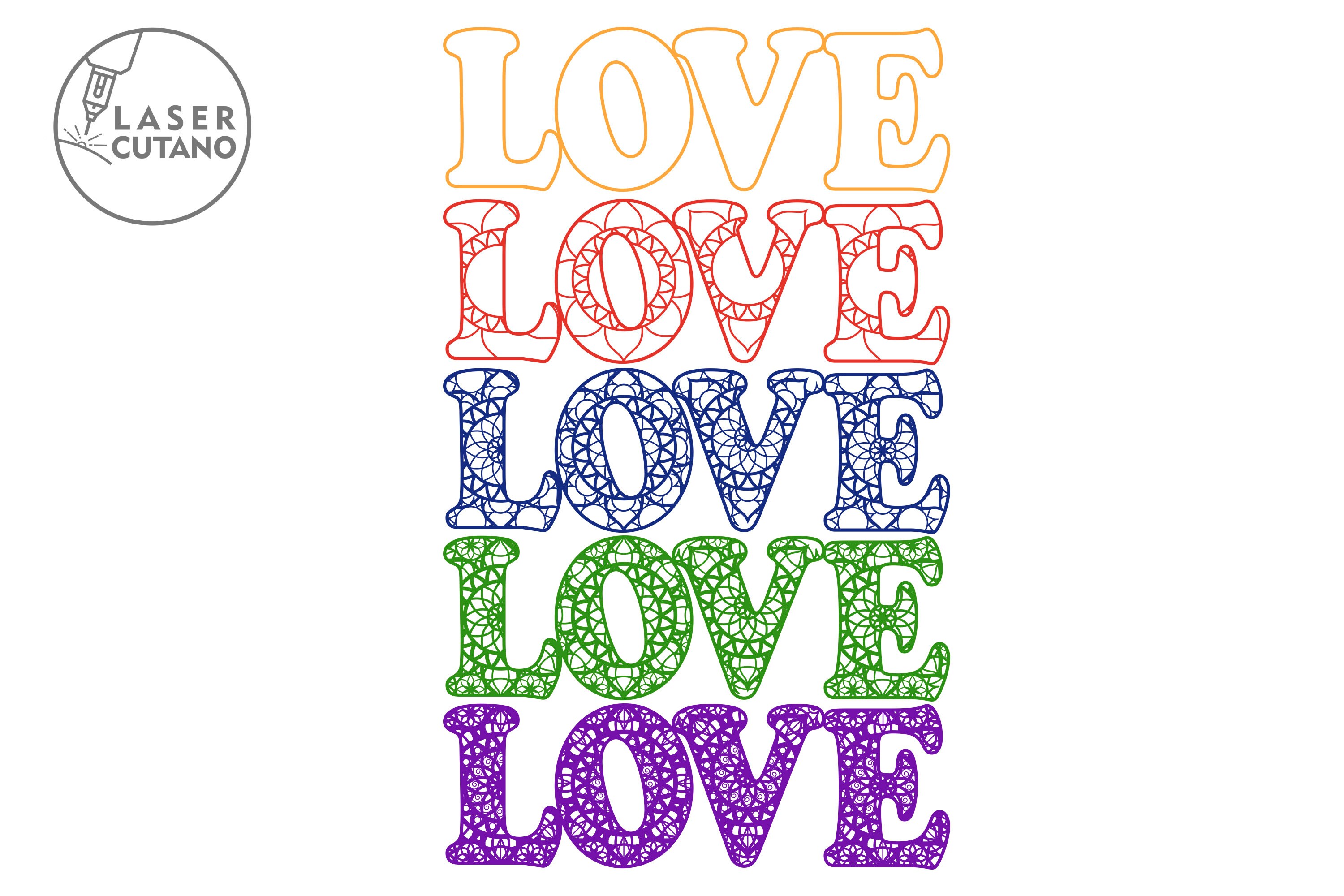 Laser Cut Sign Files LOVE Svg Laser Engraved Laser Svg Vector | Etsy