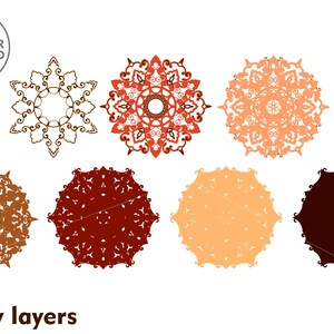 Laser Cut MANDALA Dxf File With Engraved and Wood Mandala Art Laser ...