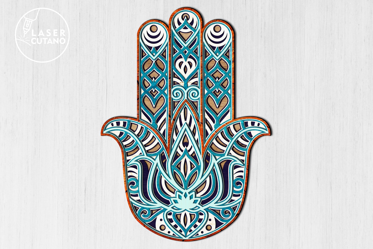 Laser Cut File HAMSA Svg File for Cricut and Hamsa Hand Svg, 3d Svg ...