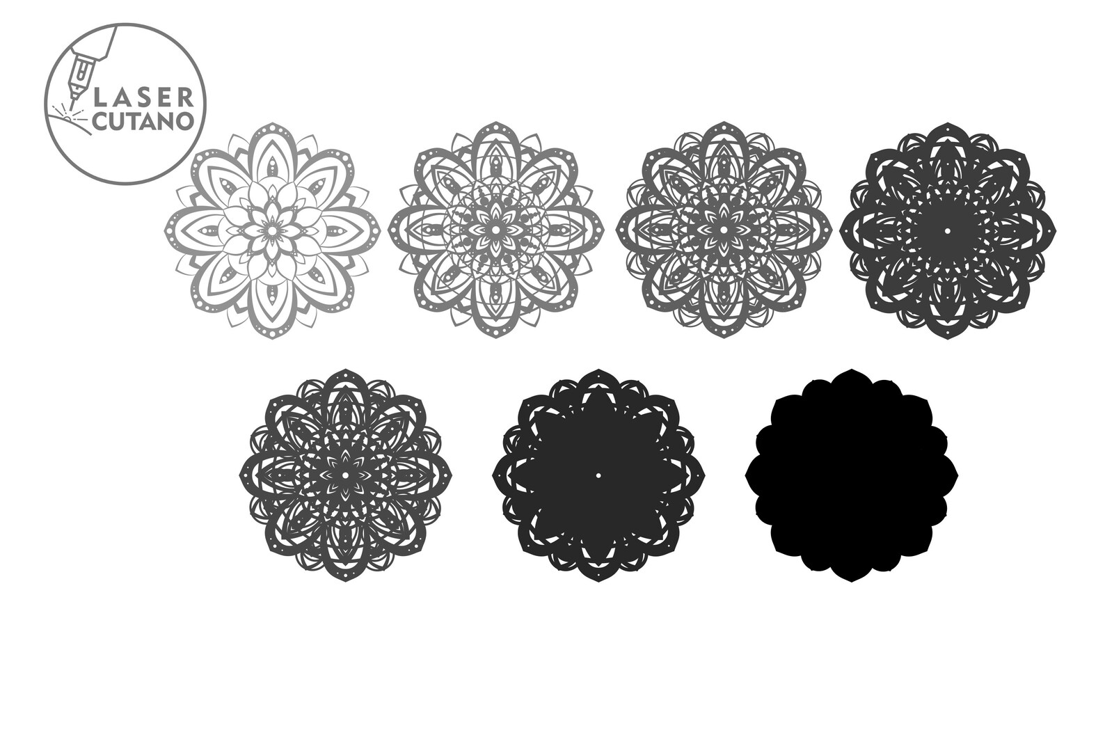 Multilayer Mandala DXF File MANDALA 1 Mandala Svg and - Etsy