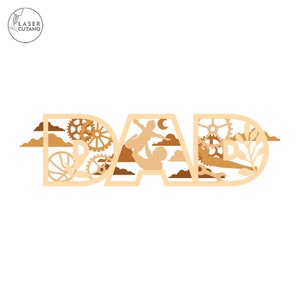 DAD Laser Cut File Father Day Laser Gifts, Dad Laser File and Fathers ...