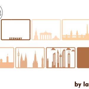 Germany Svg Laser Cut File Deutschland Svg Skyline Laser File & Skyline ...