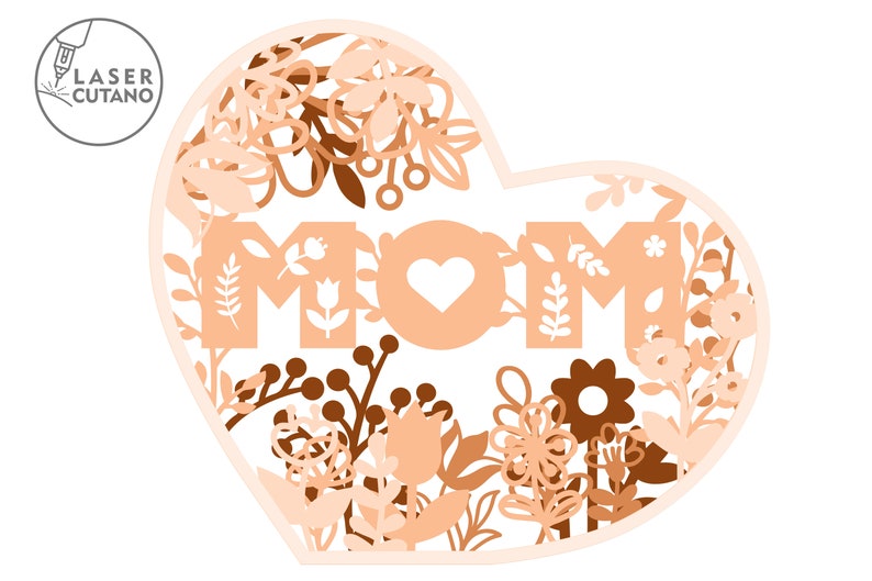 Mom Laser Cut Files Cricut Svg Engraved Mothers Day Cnc Etsy