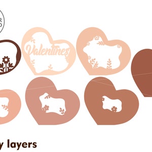 Svg Valentines Day Heart Laser Cut File and Valentine Svg Laser, Dxf ...
