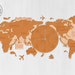 Clock World Map Svg Laser Cut File Engraving Pattern and Engraved Map ...