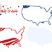USA MAP 4th July Svg Patriotic Svg Independence Day Laser - Etsy