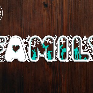 Laser Cut Words - FAMILY - Laser Cut Names and Wood Words, Phrases for ...