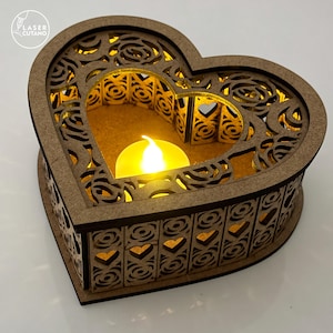 Laser Cut Valentine Gift Svg Laser Cut Heart, Lightburn Heart Shaped ...