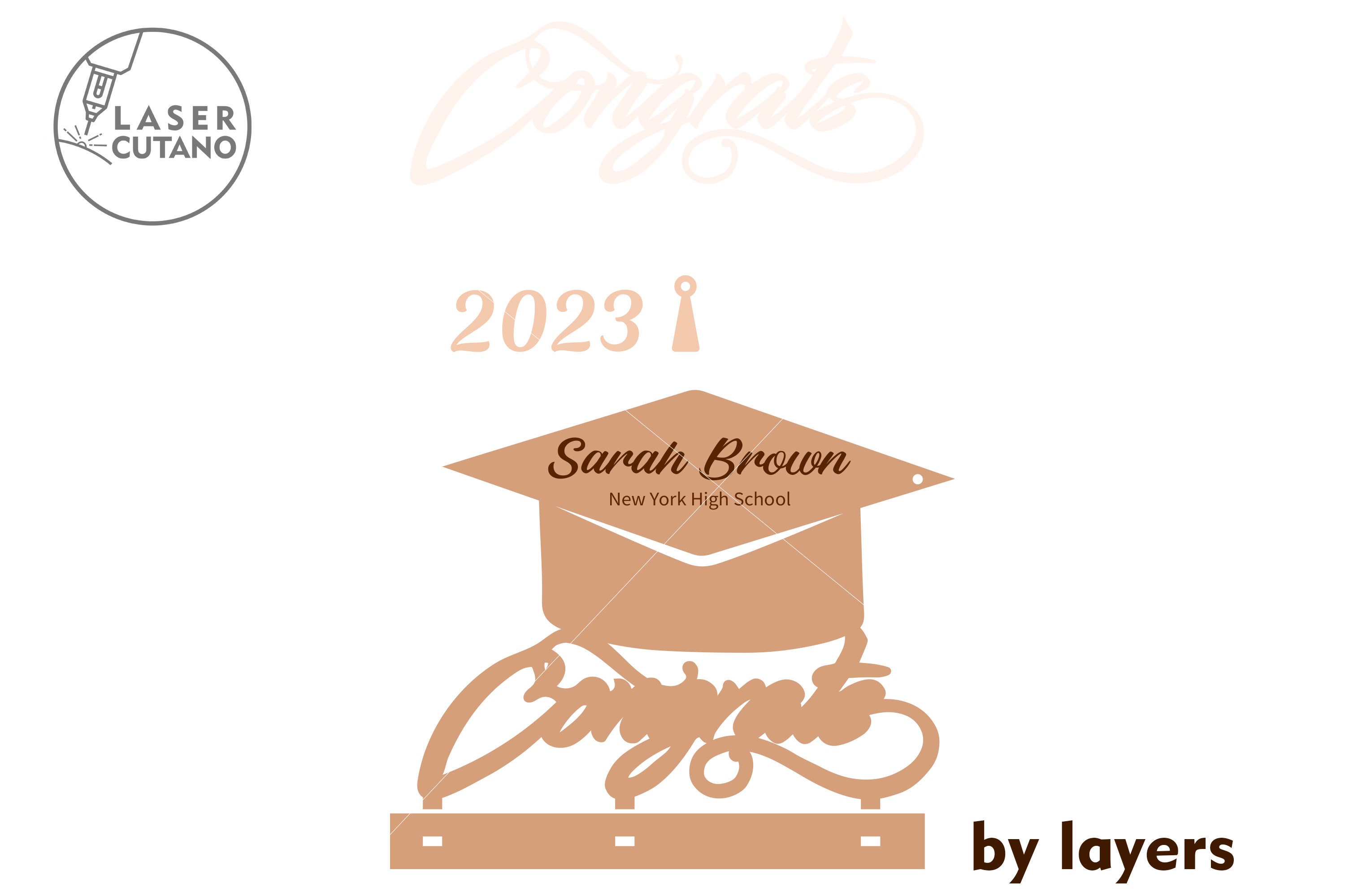Graduation Laser Cut File Svg Dxf School Glowforge and School - Etsy Canada