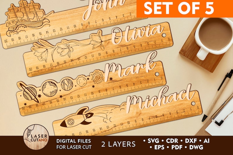 Laser Cut Wooden RULER Cm Svg File School Laser Cut File and - Etsy