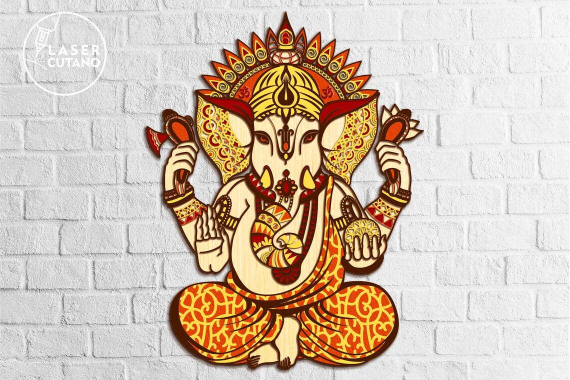 Laser Cut File Dxf Cdr Svg GANESHA Cnc Laser File and Hindu - Etsy
