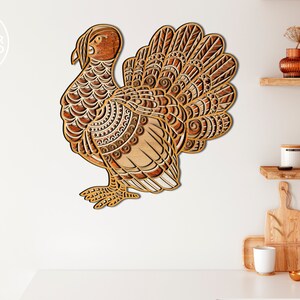 TURKEY Laser Cut File THANKSGIVING Day Svg, Thankful Svg and Fall Svg ...