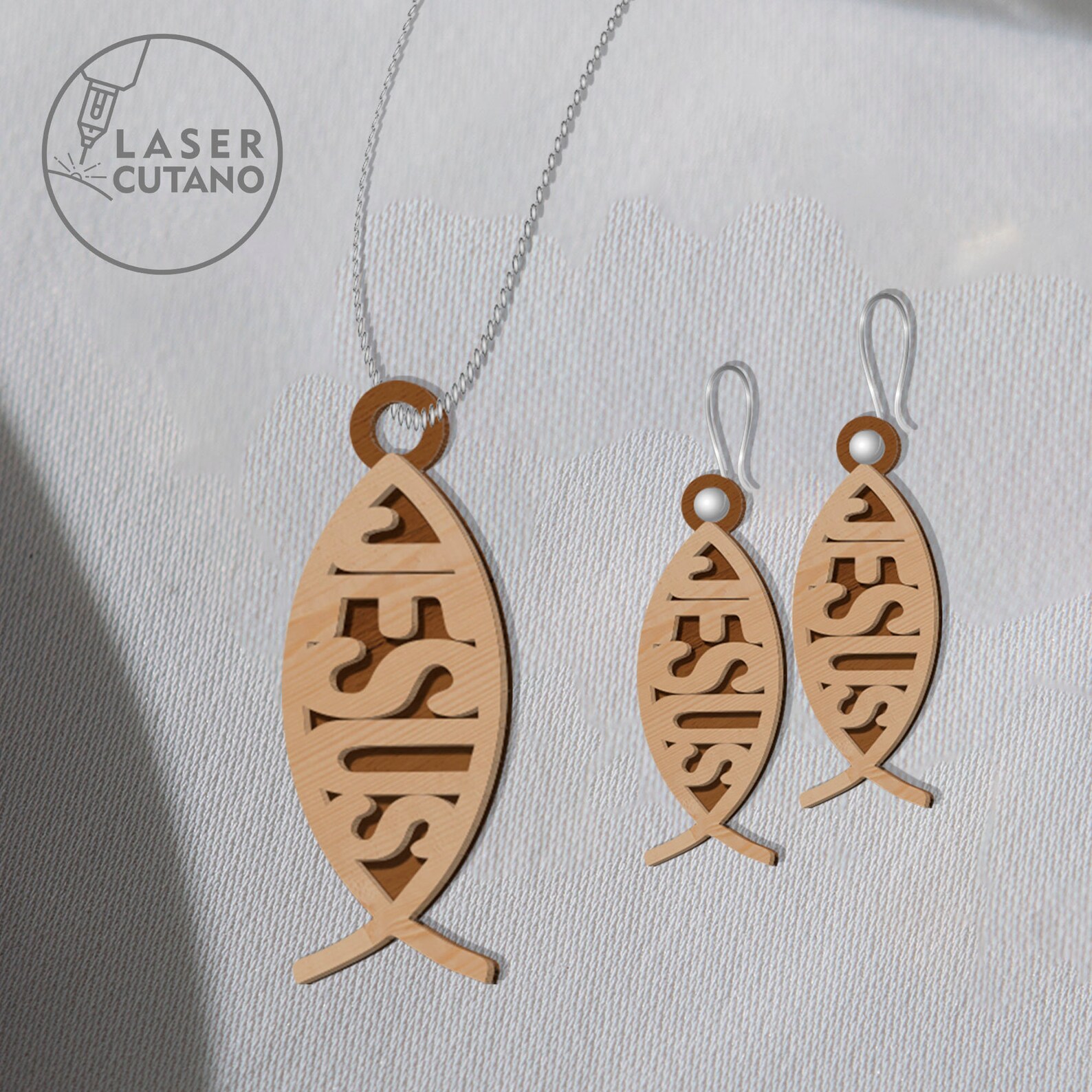 Ichthys Svg Laser Cut File Christian Svg and Glowforge File for Laser ...