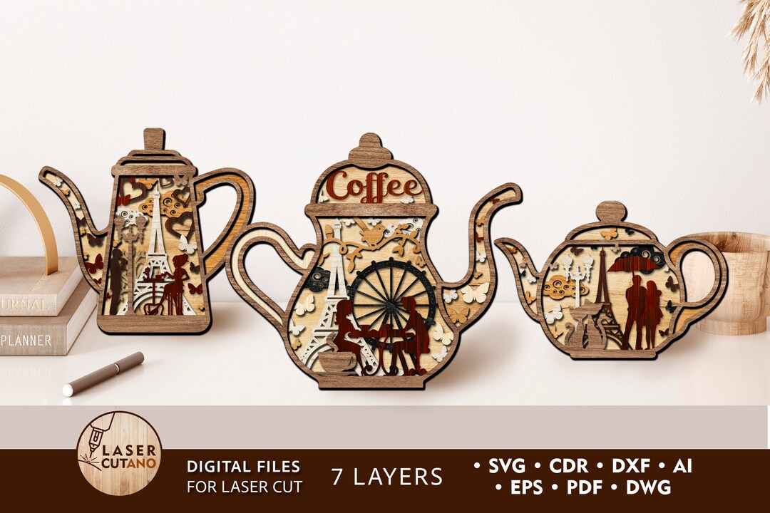 Kitchen Laser Cut File Svg Laser Cut Table Decor and Dxf Files for Cnc ...