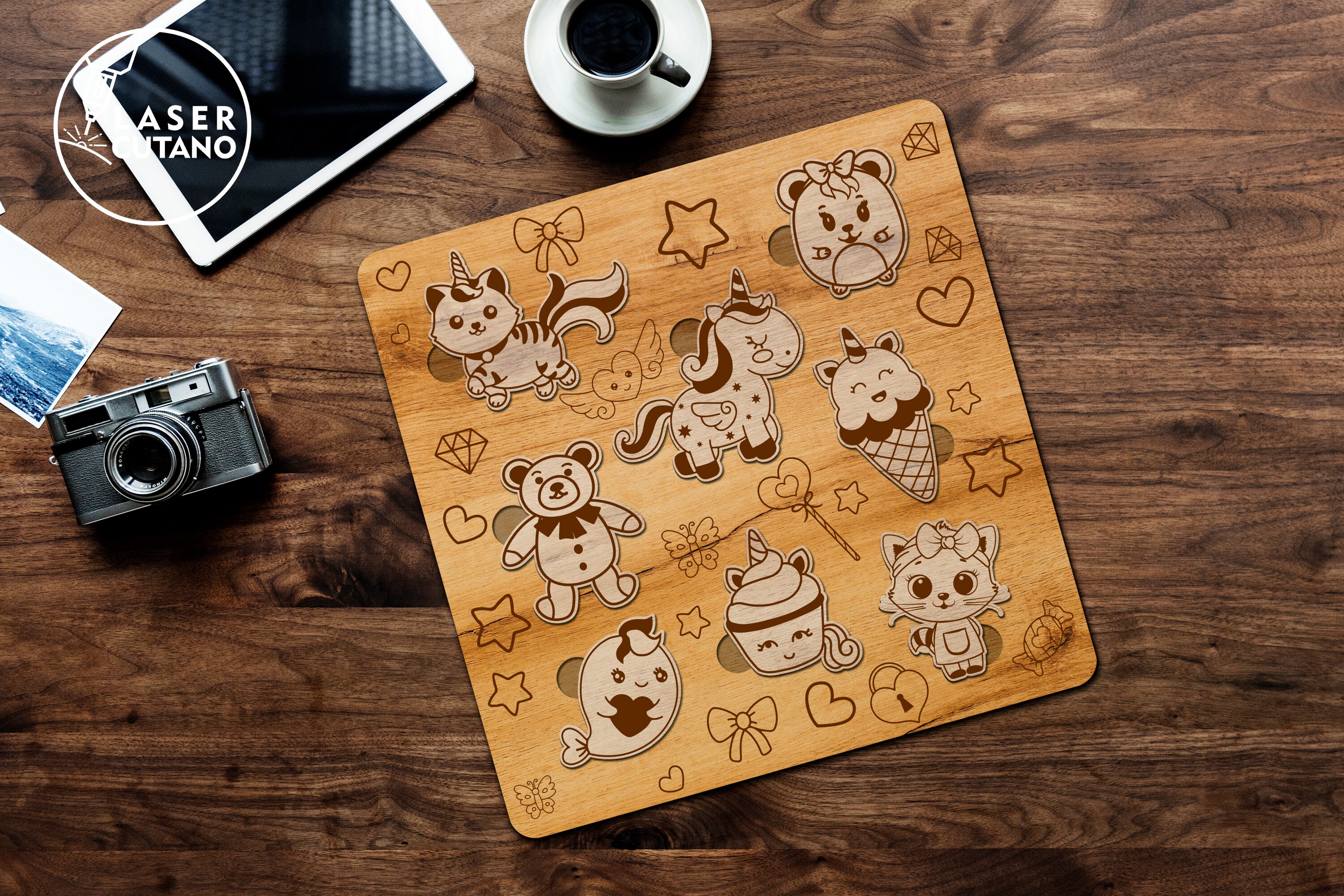 KIDS PUZZLE Laser File Childrens Puzzle File for Cutout Cnc | Etsy