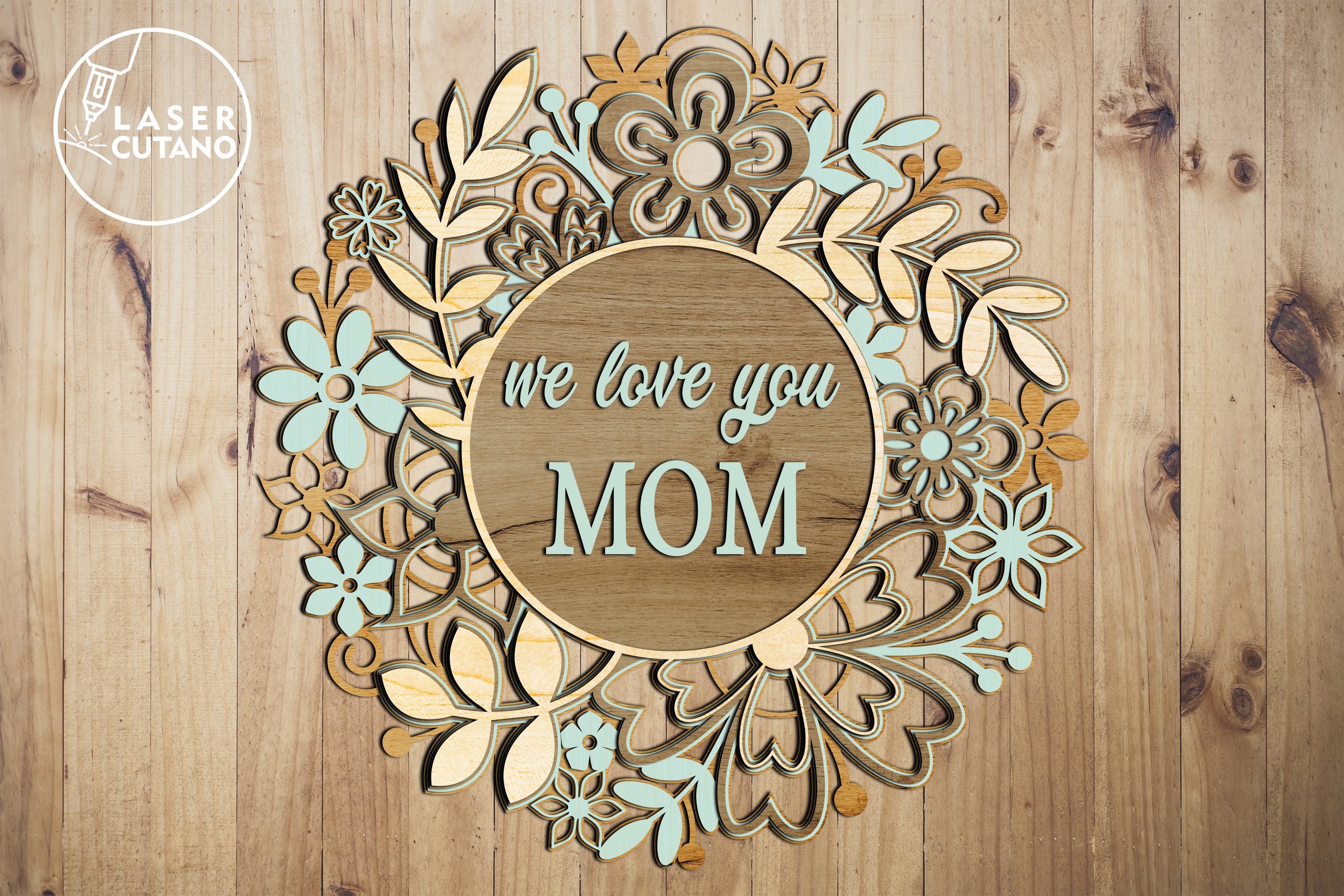 Mothers Day Laser Cut Files Svg T And Laser Dxf File Laser Etsy