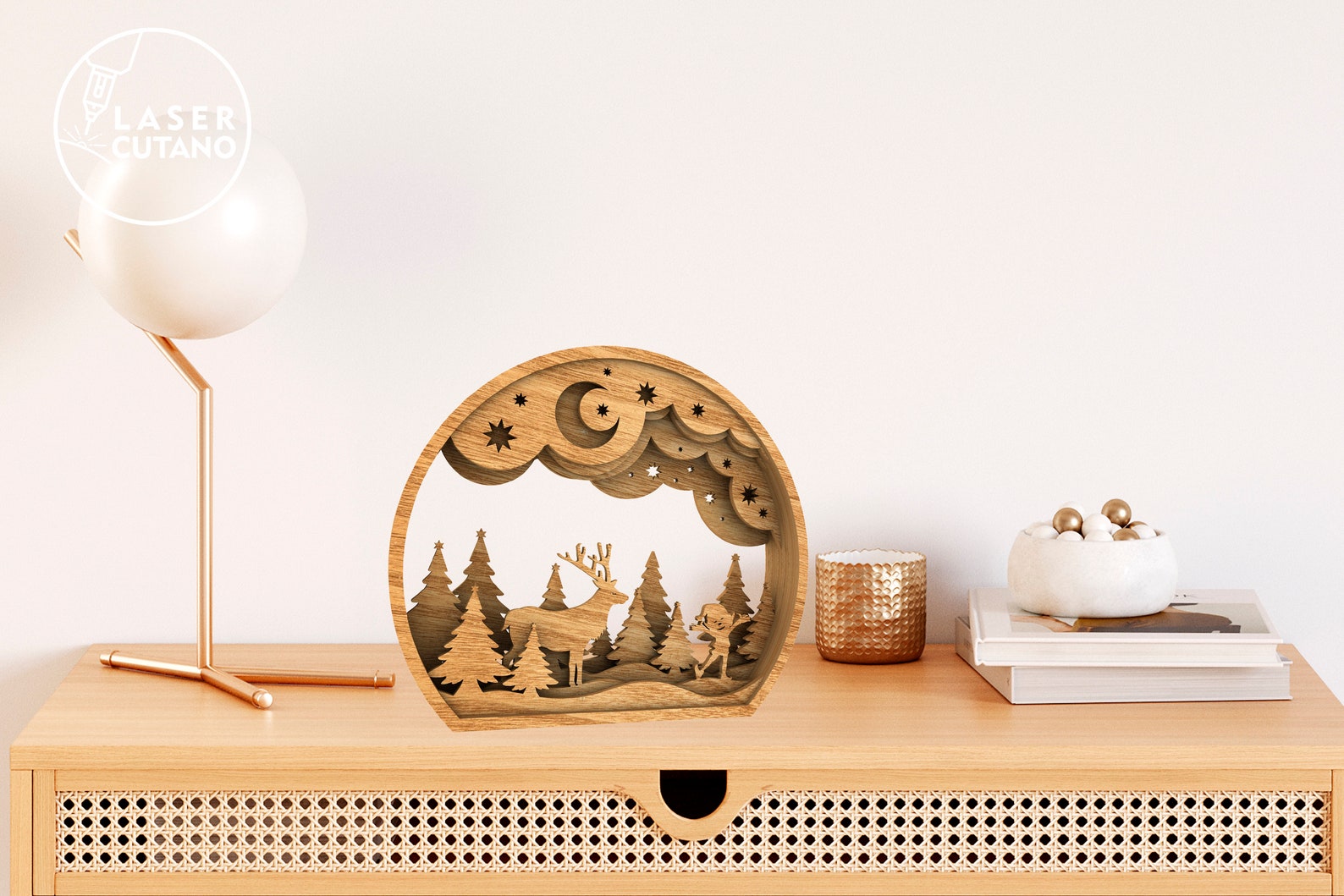 SNOW GLOBE Laser Cut Files Christmas Laser Cutting Templates, New Laser ...