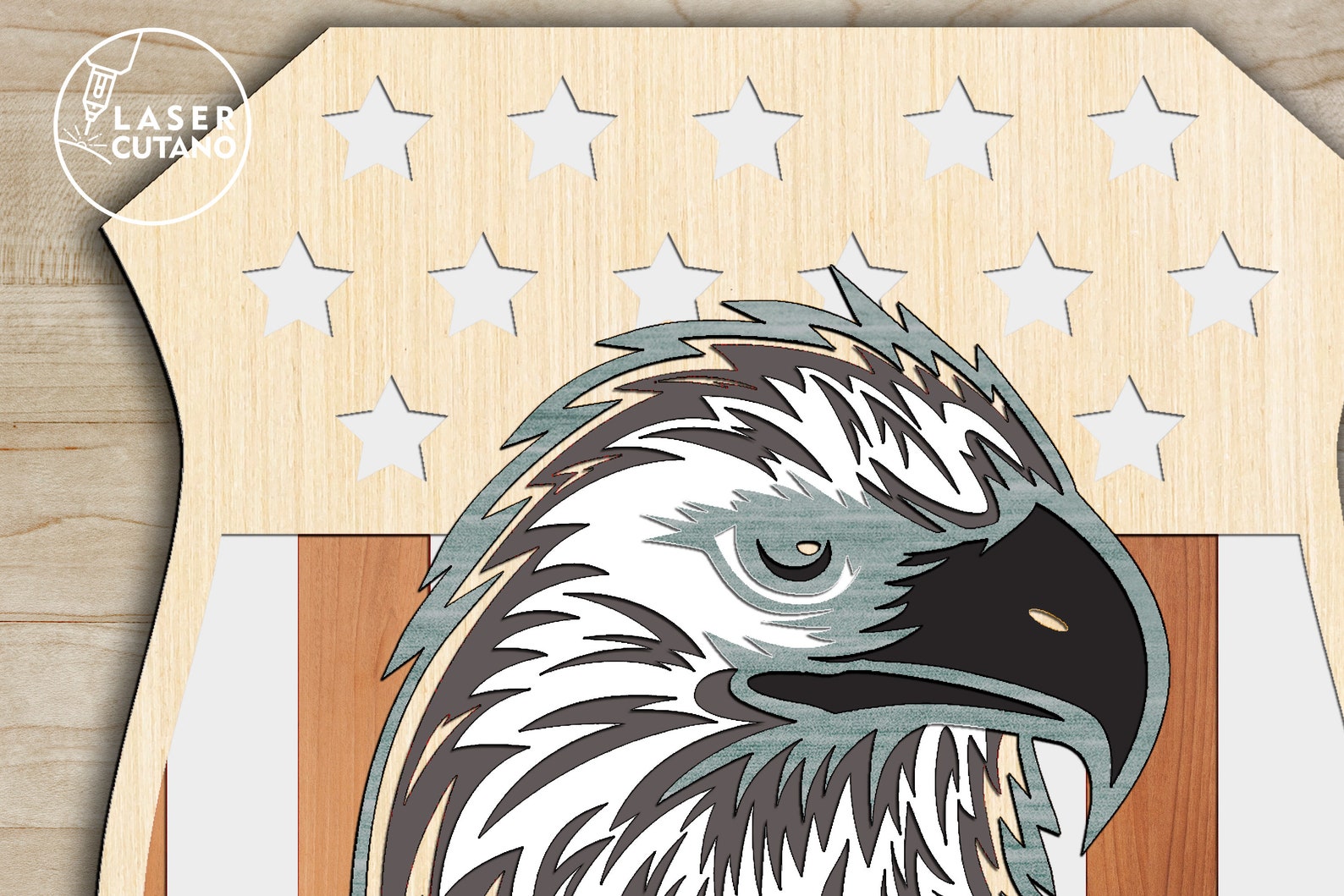 Laser Cut Wood - EAGLE - Laser Cut Usa Template and Cut File, Cut File ...