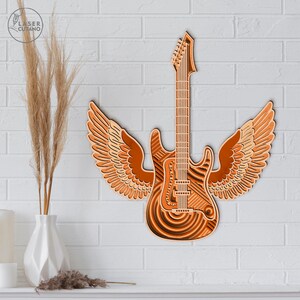 Guitar Laser Cut File Xtool Layered Svg Cricut and Laser Cut Music ...