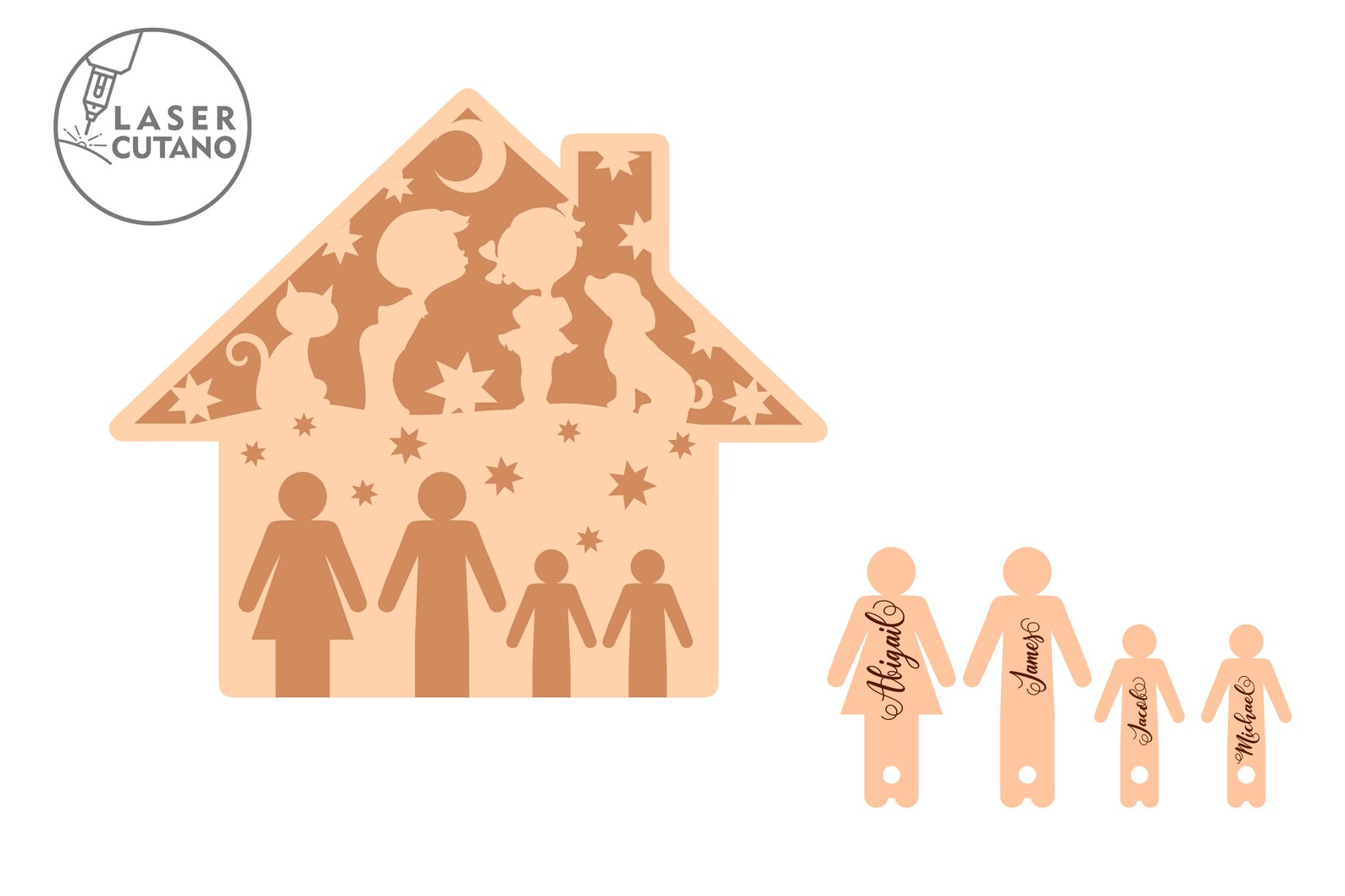 Home Key Holder Laser Cut Files House Keychains Dxf and Custom - Etsy