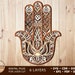 Laser Cut File HAMSA Svg File for Cricut and Hamsa Hand Svg, 3d Svg ...
