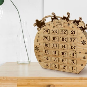 Laser Cut ADVENT CALENDAR Glowforge, Cnc, Dxf Laser Cut Files and Laser ...