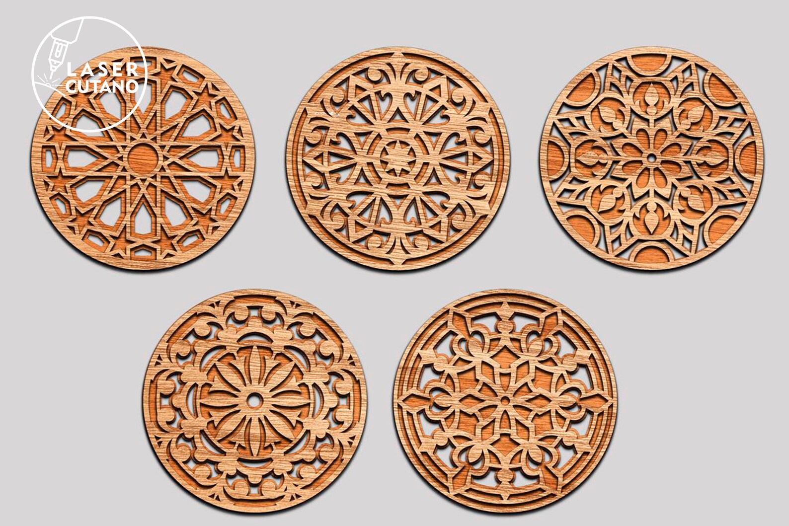 COASTERS Laser Cut File Engraved Svg Dxf Vector Plans Cnc - Etsy