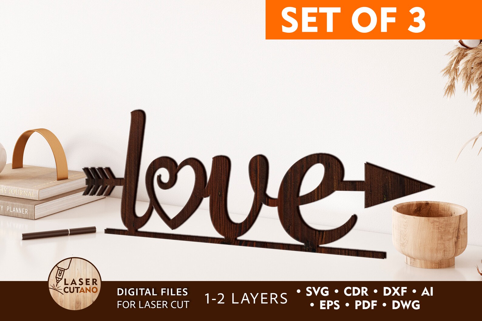 LOVE Laser Cut File Valentines Laser Files Laser Cut Svg and - Etsy