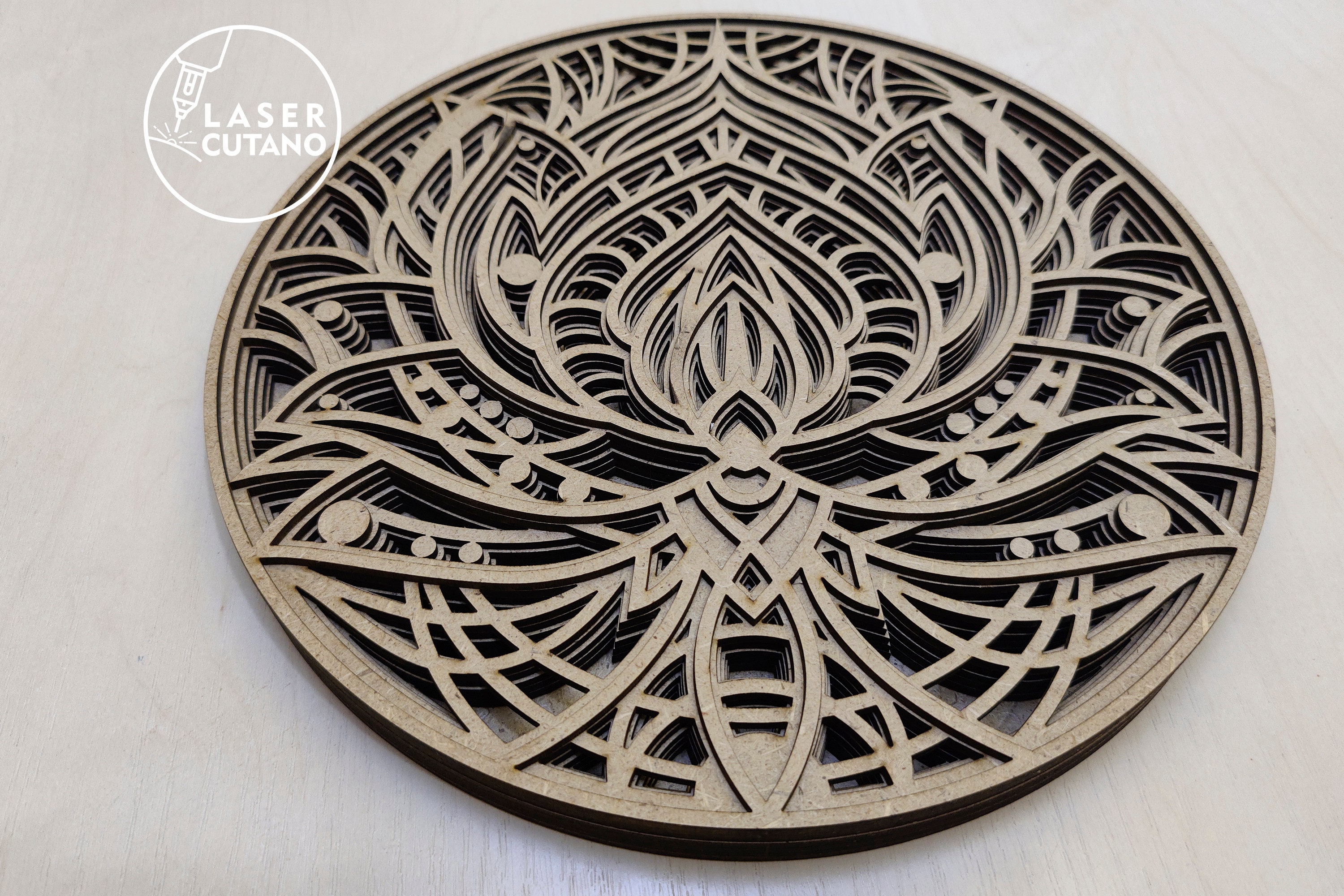 Multilayer Mandala Laser Cut Files Lotus Laser Cut - Etsy