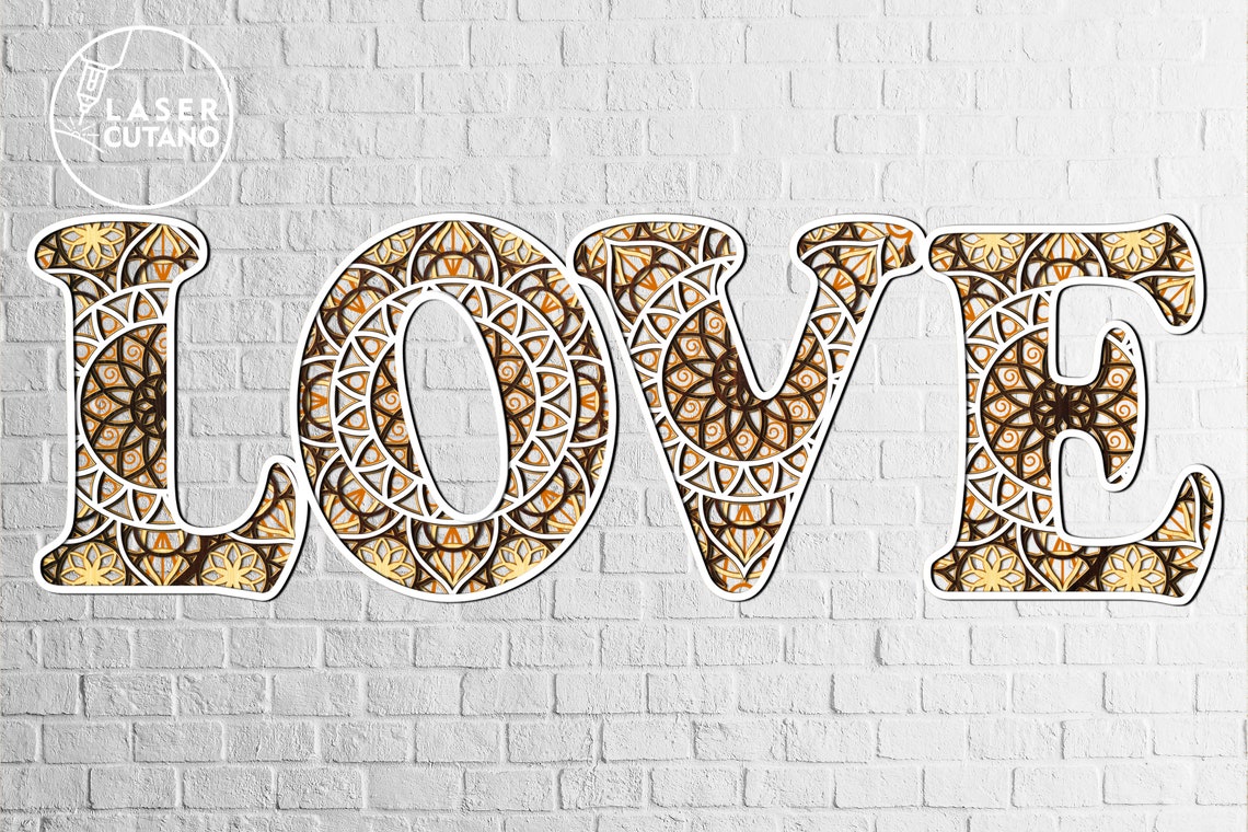 Laser Cut Sign Files LOVE Svg Laser Engraved Laser Svg Vector | Etsy