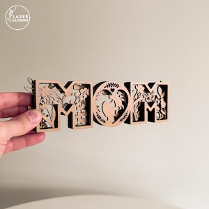 MOM Laser Cut File Mother's Day Svg File and Laser Cut Mothers Day ...