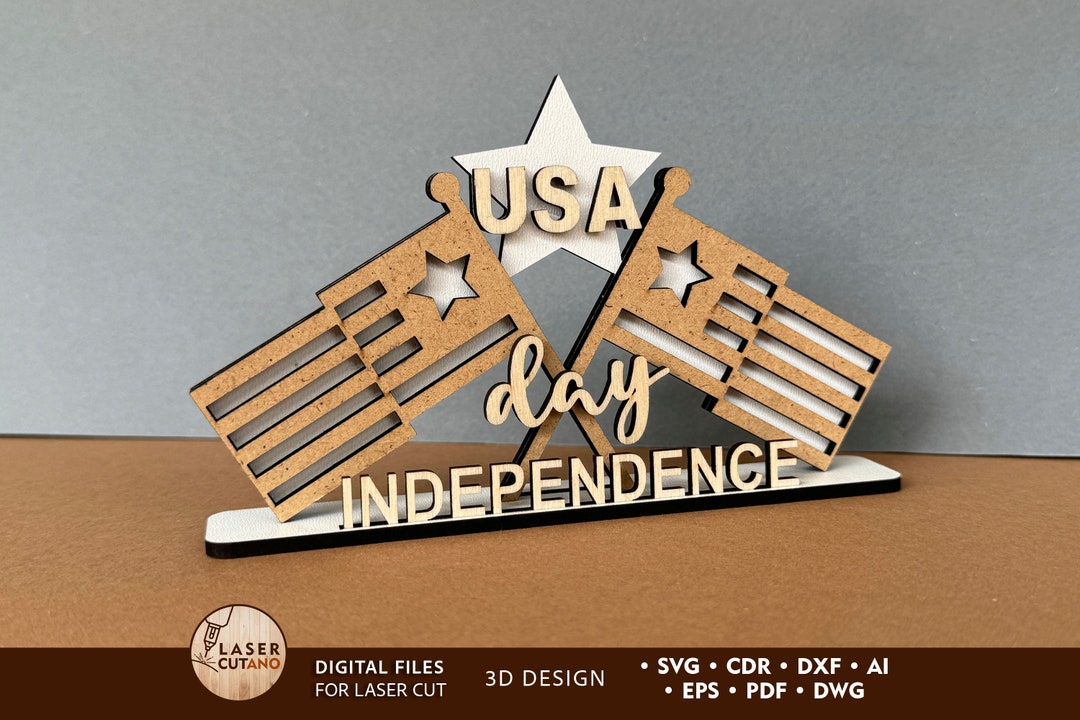Laser File Independence Day Svg and 4th of July Svg Laser File ...