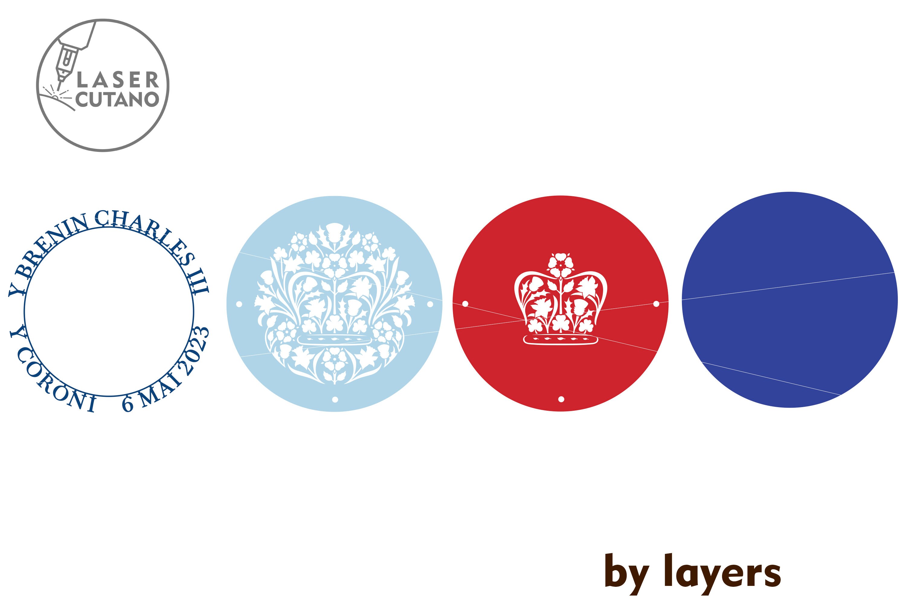 Layered Coronation Laser Cut File King Charles III Svg Files - Etsy