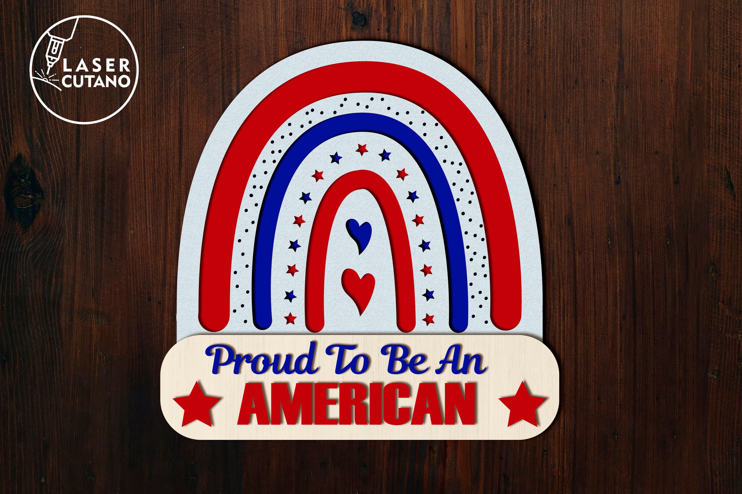 Independence Day Laser Cut File America SVG File USA Laser - Etsy