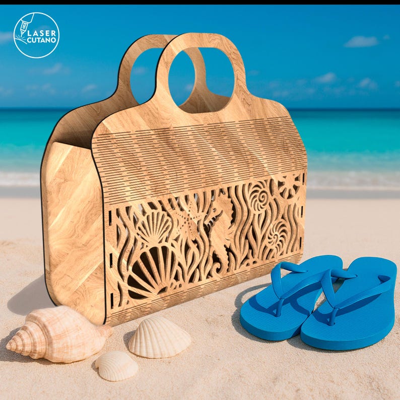 Beach Purse Laser Cut Files, Handbag Svg and Clutch Laser Cutting ...