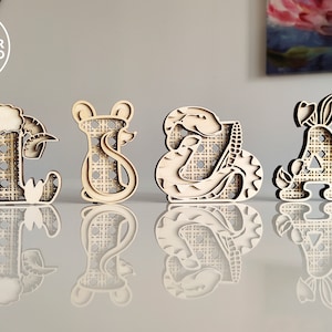 Laser Cut Files ALPHABET Svg for Laser Cutting and Laser Cut Name Sign ...
