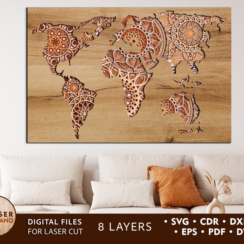 Cut Map - Etsy