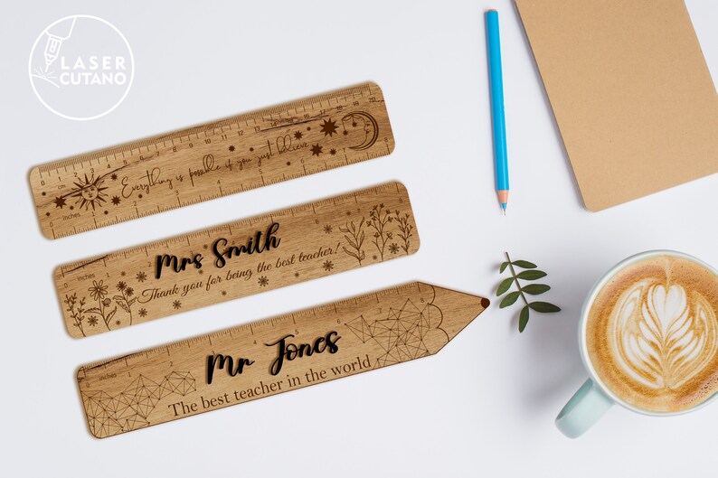 Laser Cut Files RULERS Set Laser Template School Laser Cut - Etsy