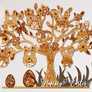 EASTER Laser Cut Files Dxf Svg Happy Easter and Easter Egg Holder Svg ...