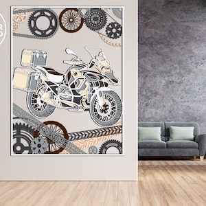 BMW Laser Cut MOTORCYCLE File for Glowforge Svg Multi Layer Laser File ...